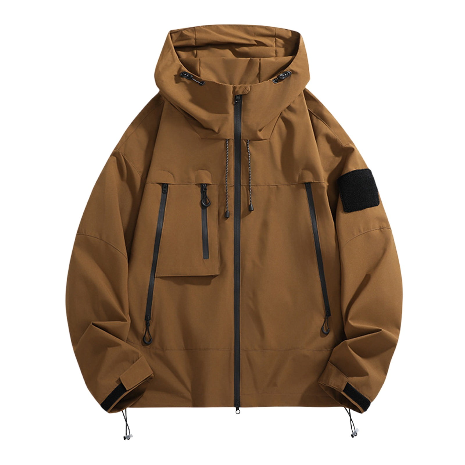 Bazeneo Men's Outdoor Waterproof Jackets Smart Casual Hooded ...