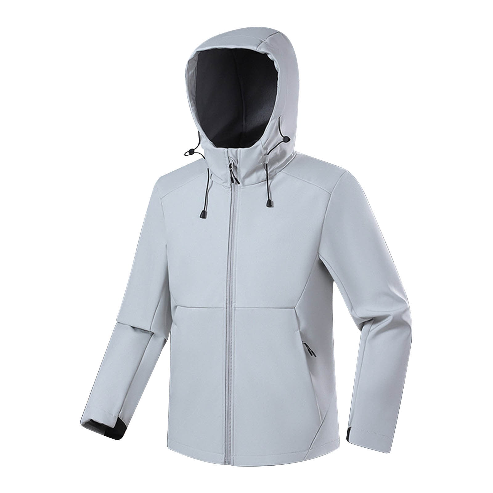 Bazeneo Men's Outdoor Waterproof Jackets Work Jacket with Hood Long ...