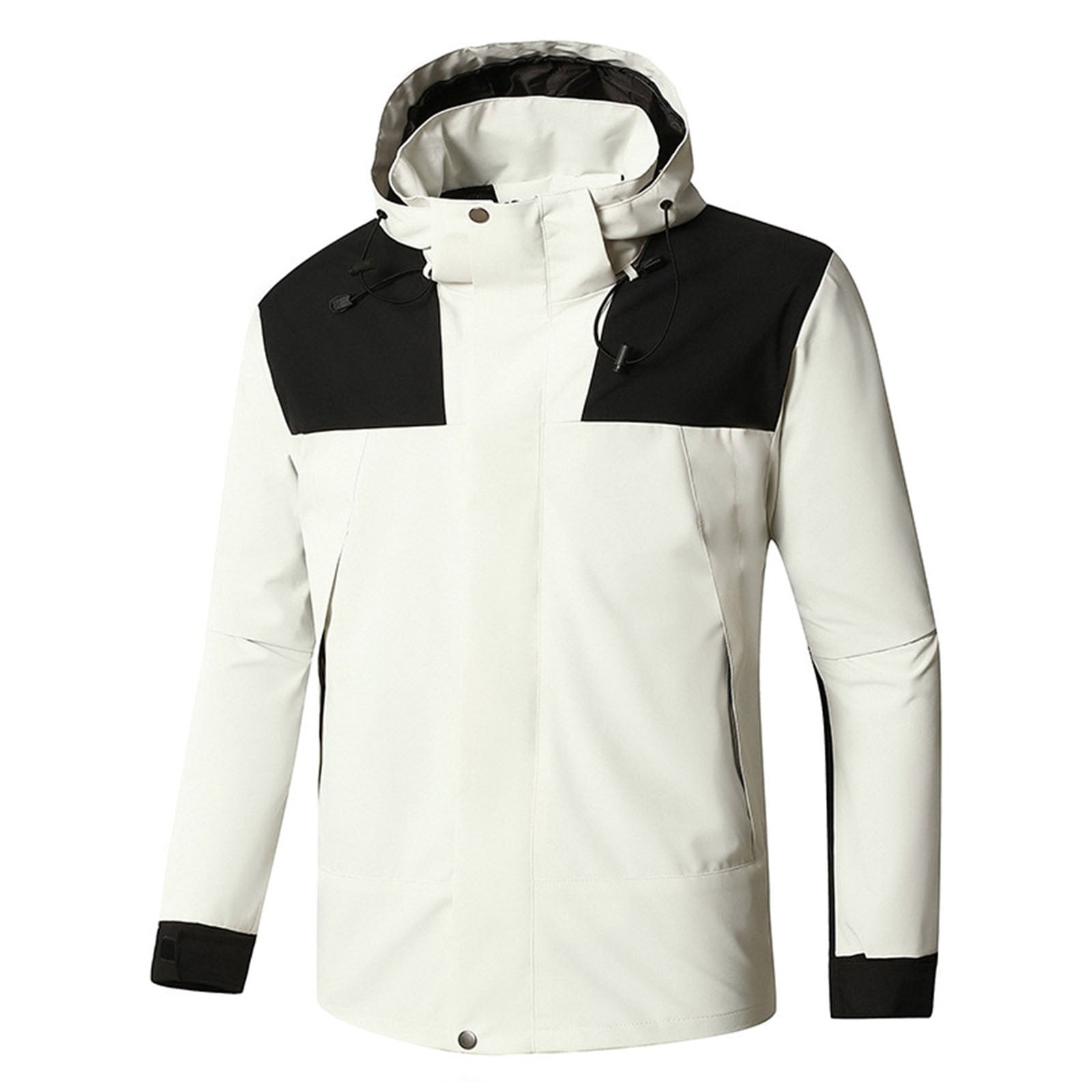 Bazeneo Mens Rain Jacket Waterproof Lightweight Raincoat with Hood ...