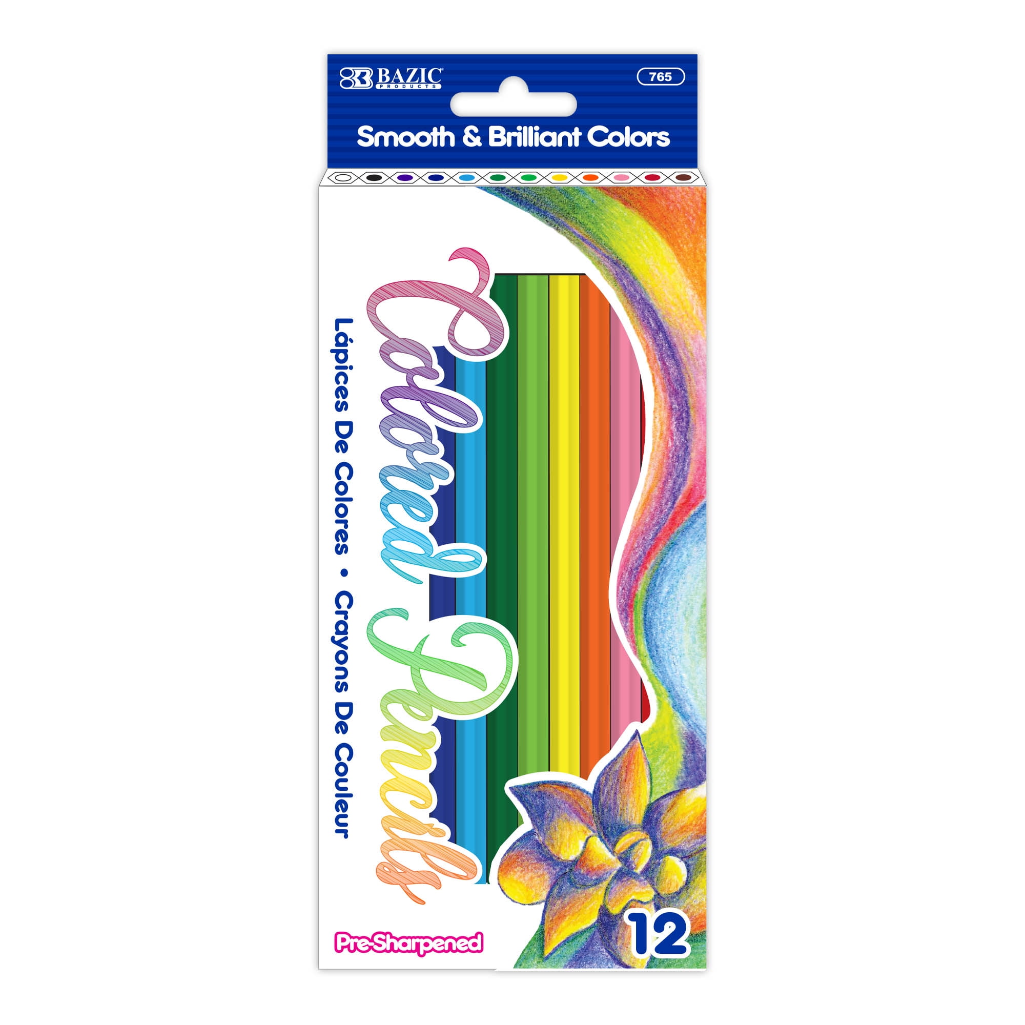 Bazic 12 Colored Pencils - Walmart.com