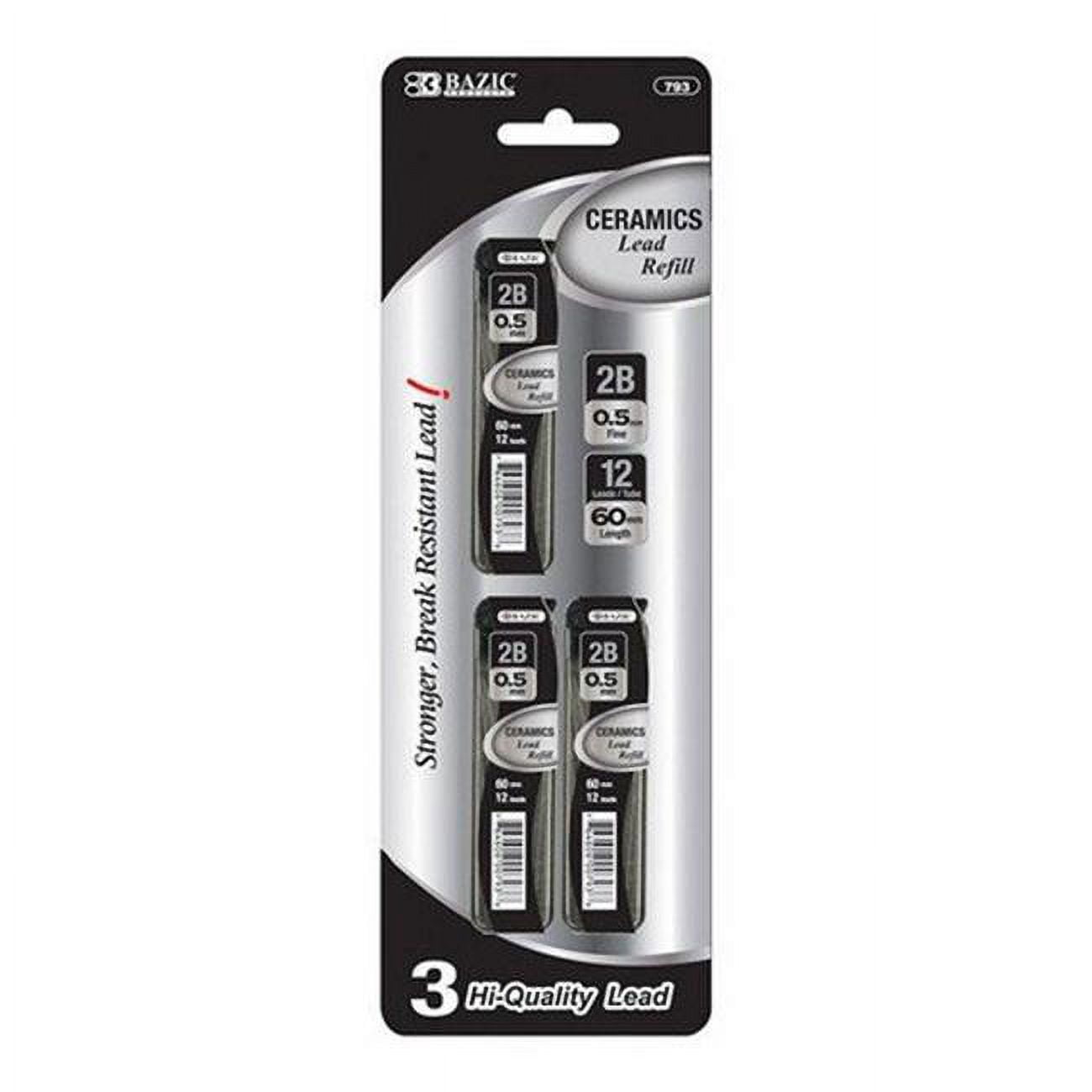Bazic 12 Ct. 0.5 mm Ceramics High-Quality Mechanical Pencil Leads (3 ...