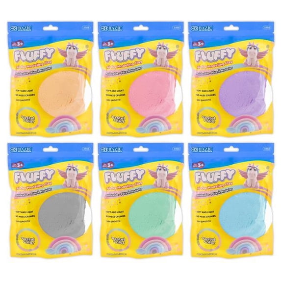 Bazic 3354 2 oz Air Dry Modeling Clay, Pastel Color - Walmart.com