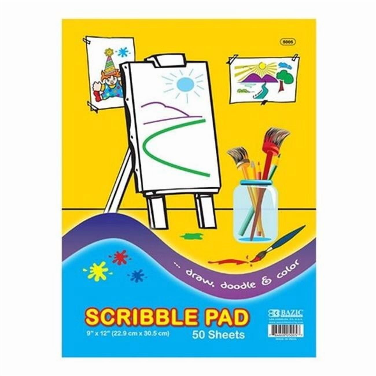 Bazic 50 Ct. 9'' X 12'' Art Drawing Paper Sheets, Scribble Pad Case of ...
