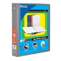 Bazic BAZIC 1.5'' Red 3-Ring View Binder w/2-Pockets Case of 12 ...