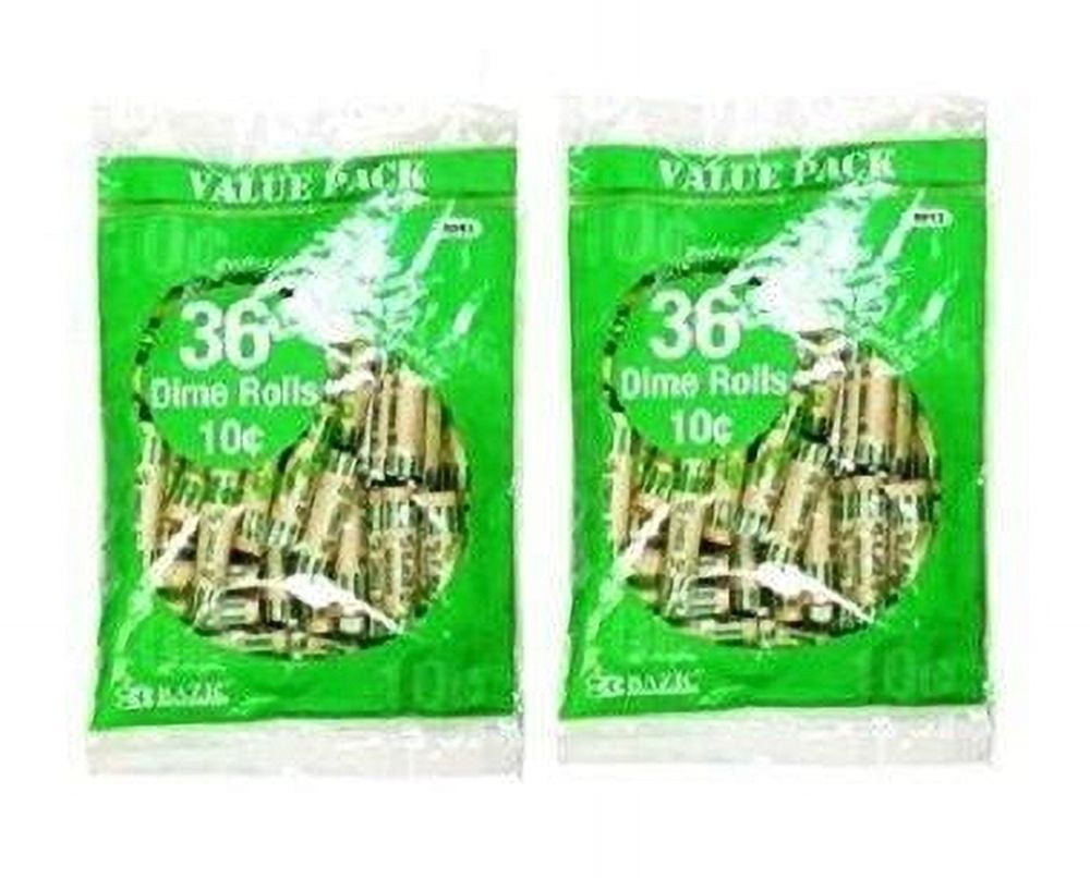 Bazic Dime Coin Wrappers, 36 Per Pack, 4 Pack(144 Total) - Walmart.com