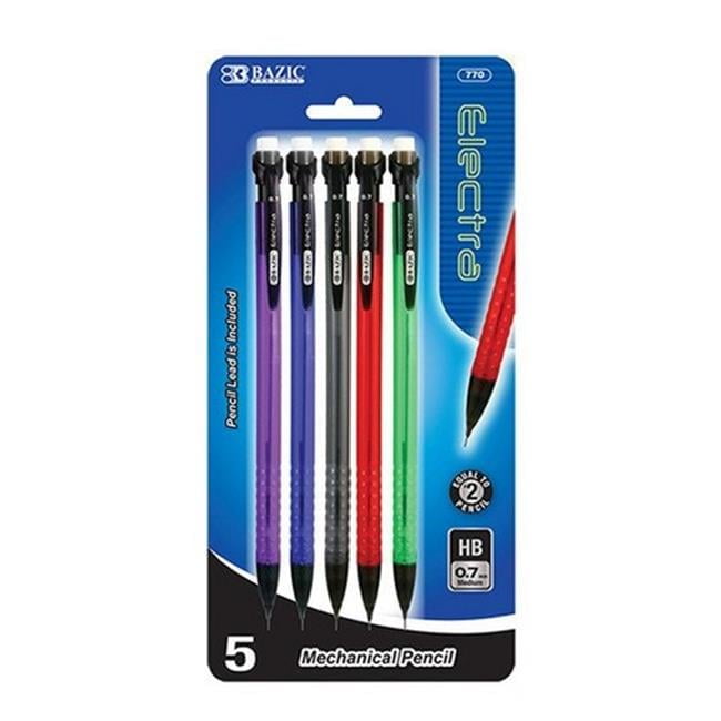 Bazic 770 Electra 0.7 mm Mechanical Pencil (5/Pack) Pack of 24 ...