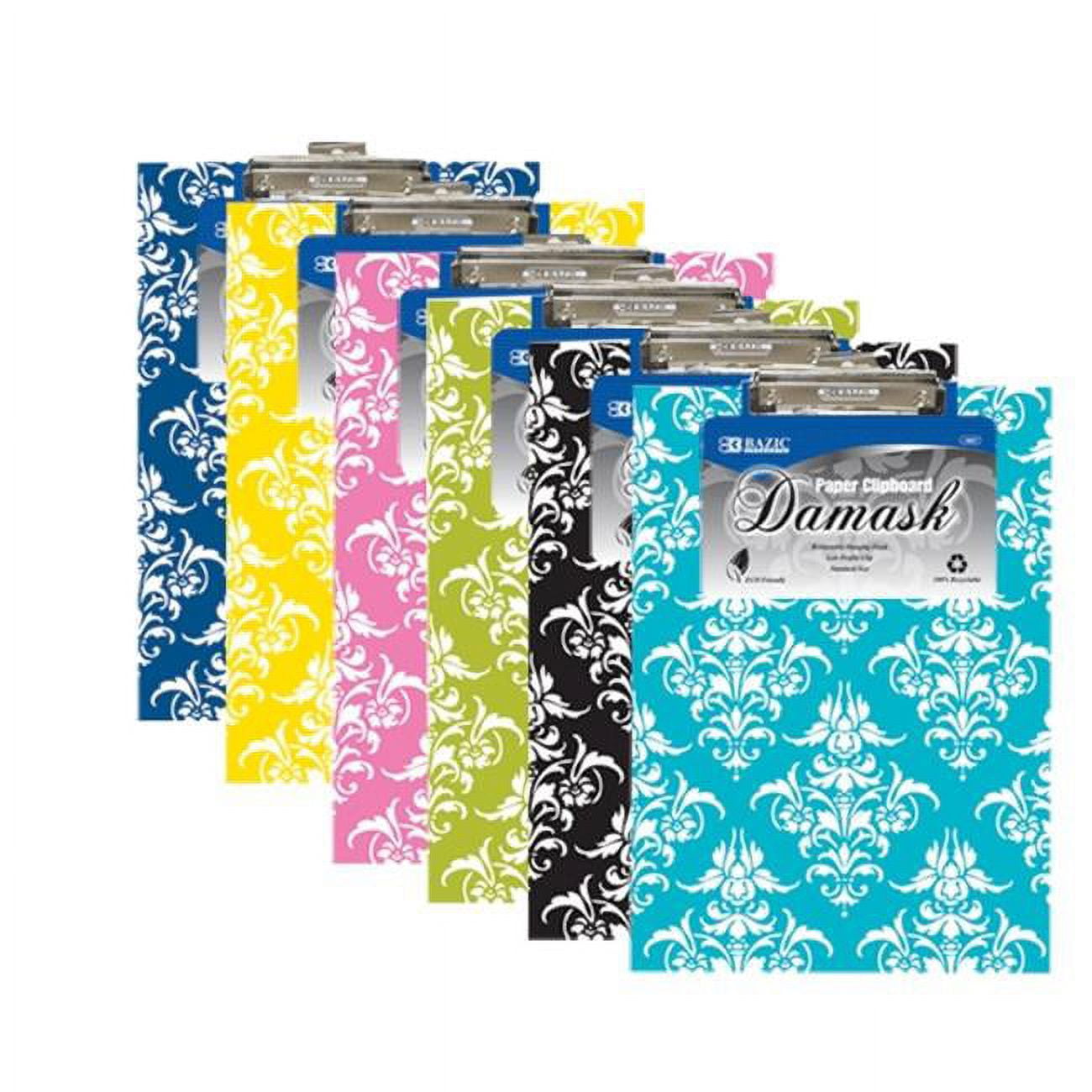 Bazic Products 1807-48 BAZIC Standard Size Damask Paperboard Clipboard ...