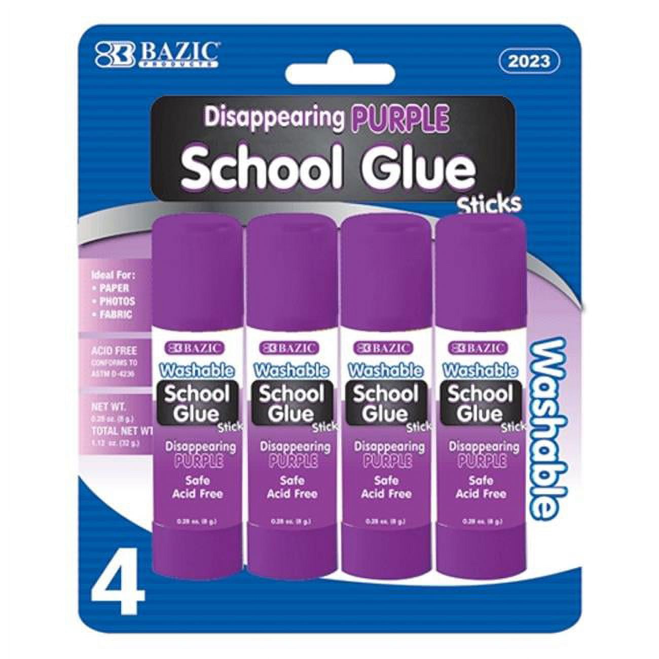 Bazic Products 2023-144 BAZIC 8g - 0. 28 Oz. Small Washable Purple Glue ...