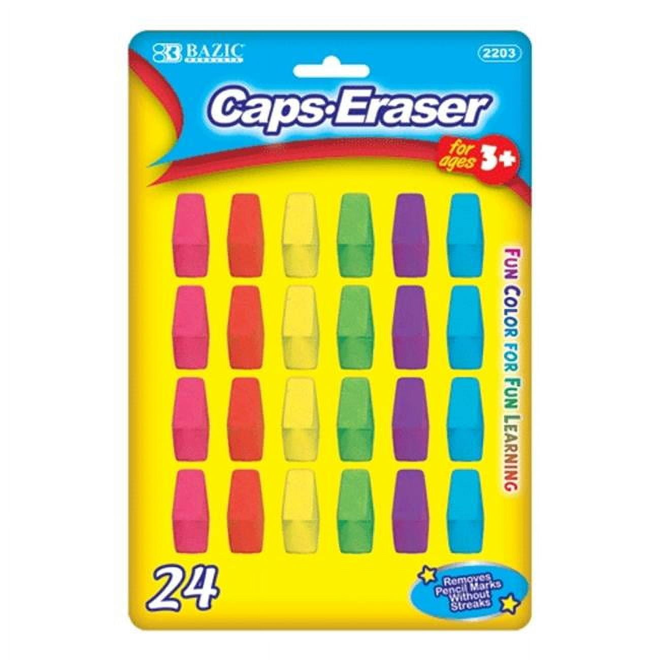 Bazic Products 2203-72 BAZIC Neon Eraser Top - 24-Pack Case of 72 ...