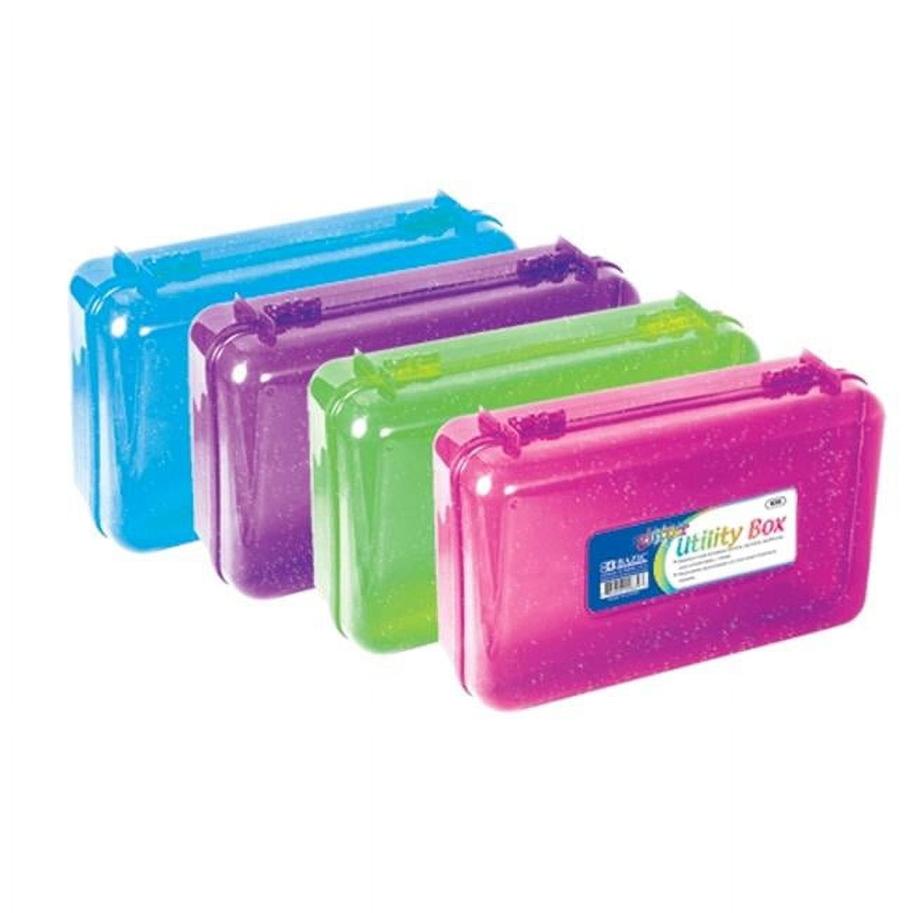 Bazic Products 839-24 BAZIC Glitter Bright Color Multipurpose Utility Box Case of 24 - Walmart.com