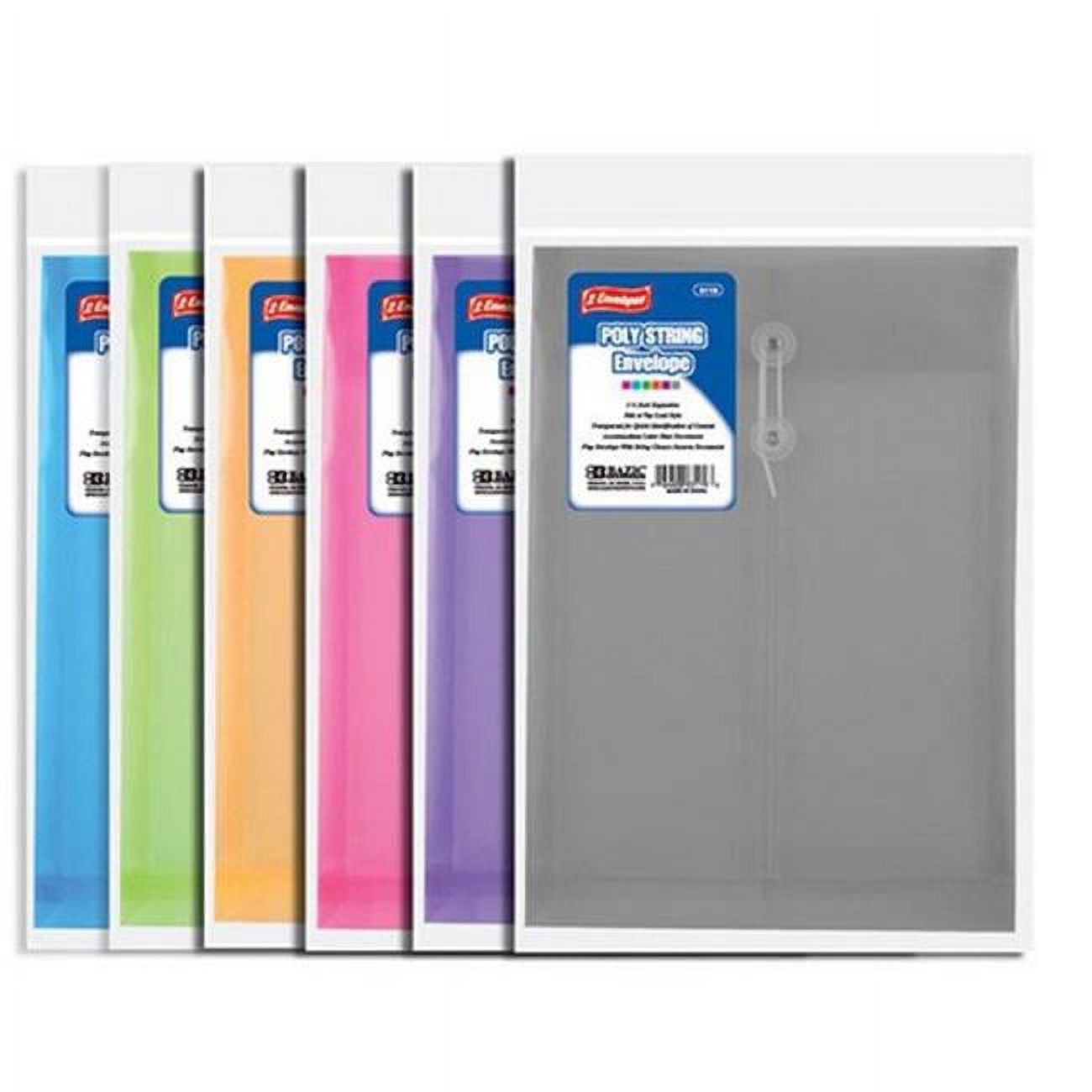 Bazic Top / Side Loading Letter Size String Envelope (2/Pack) Case of ...