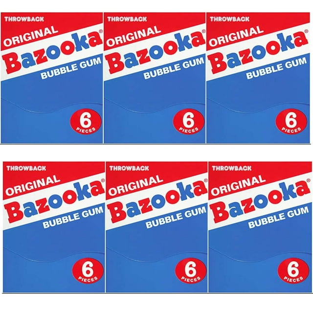 Bazooka Pocket Size Bubble Gum Original Flavor Wallet Size Chewing Gum ...