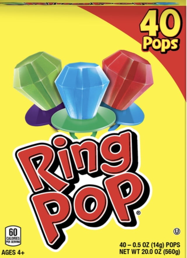 Bazooka Ring Pops, Variety Pack, 40 ct - Walmart.com