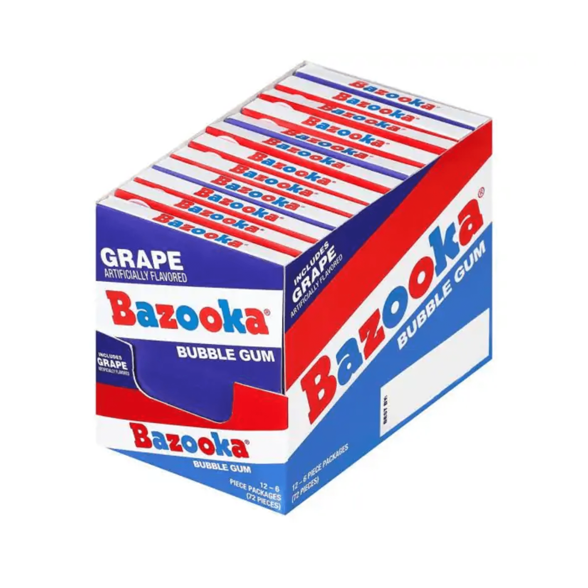 Bazooka THROWBACK GRAPE LIMITED EDITION Bubble Gum Individually Wrapped ...