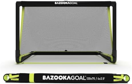 BazookaGoal Original Solid Frame Pop Up Goal - Folding Mini Soccer Goal ...