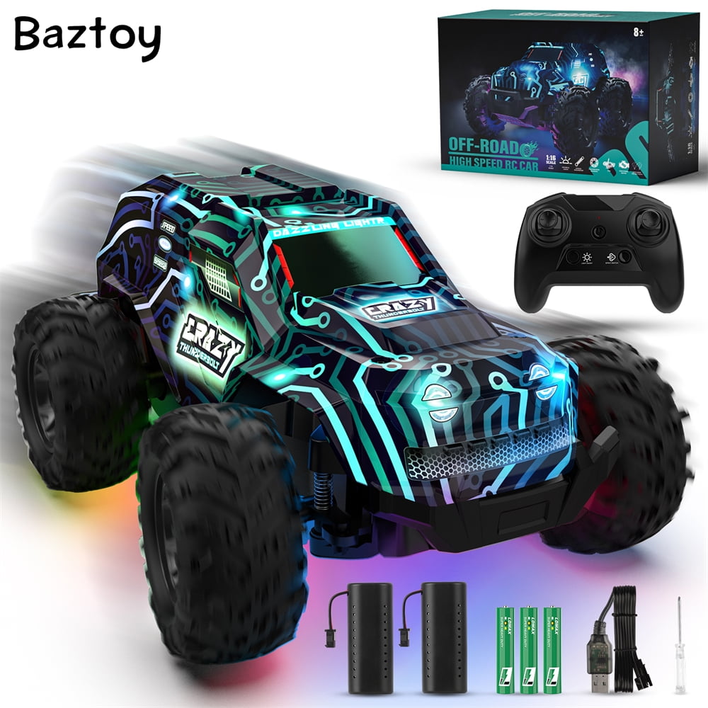 Baztoy Offroad Monster Racing Car, Remote Control 2.4GHz High Speed RC ...