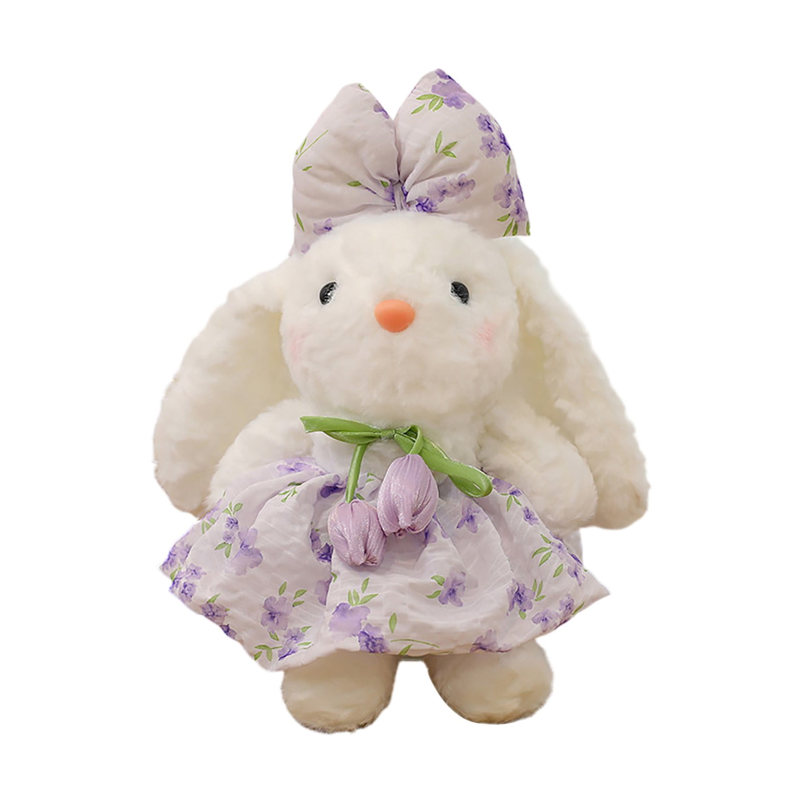 Bazyrey 11.8in Adorable Plush Bunny Stuffed Animal Toy with Floral ...