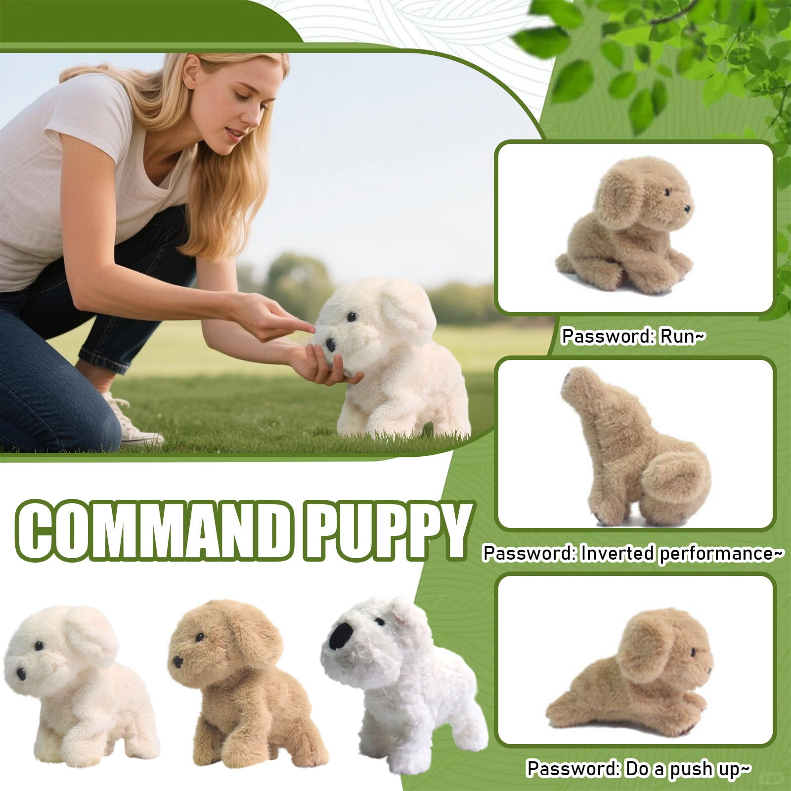 Bazyrey 7.87in My Realistic Robot Puppy, Robot Puppy,Adorable Plush Dog ...