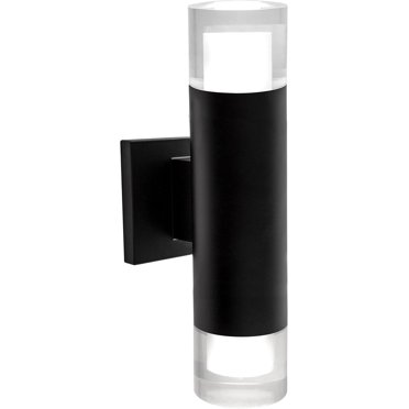 LEONLITE 2-Pack Cylinder Up Down Wall Sconce, Hardwired Wall Mount ...