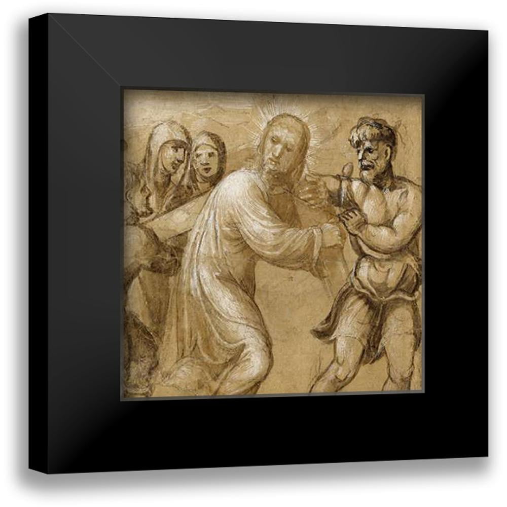 Bazzi, Giovanni Antonio 20x20 Black Modern Framed Museum Art Print ...