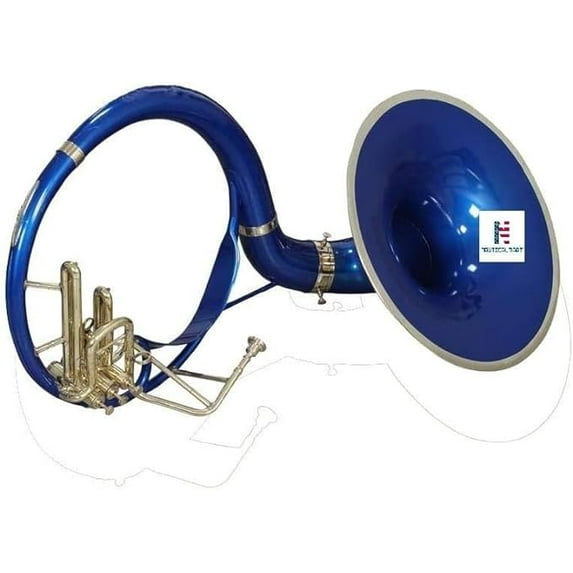 Bb Flat Silver Nickel Plated Sousaphone Tuba With Free Hard Case ...