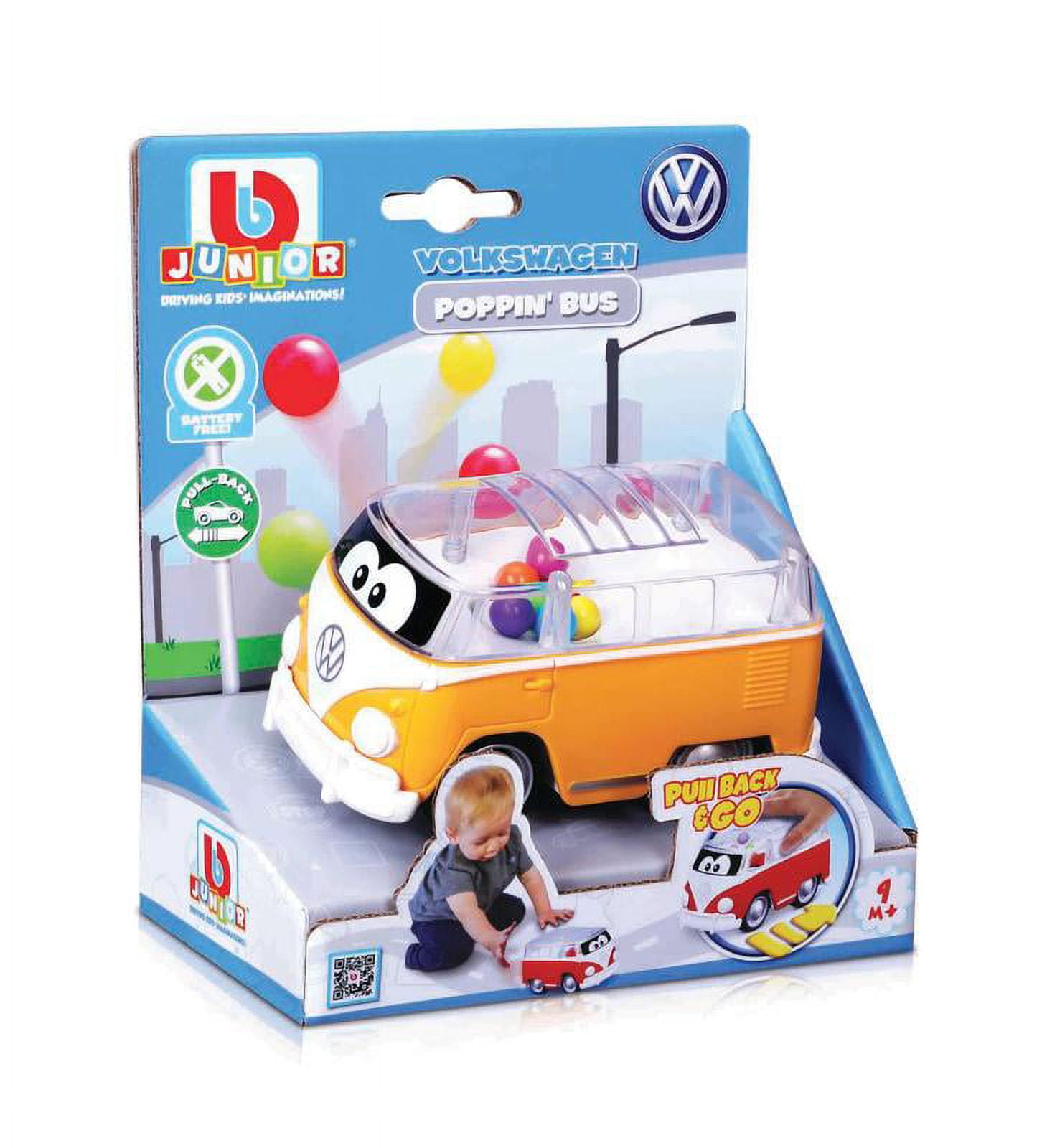 Bb Junior Volkswagen Poppin' Bus Pre-School Play Vehicle - Walmart.com