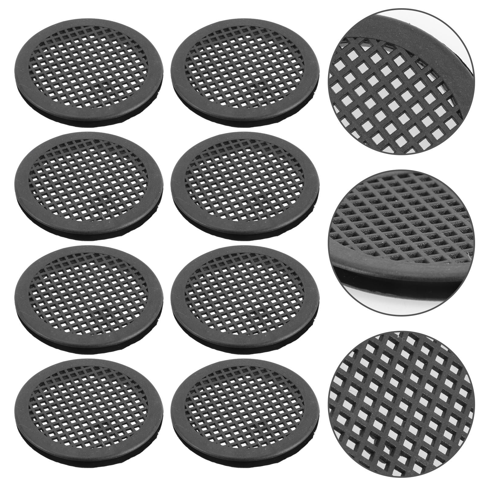 PBPBOX 10Pcs Round Vent Covers Plastic Soffit Vents for Cabinet Air ...