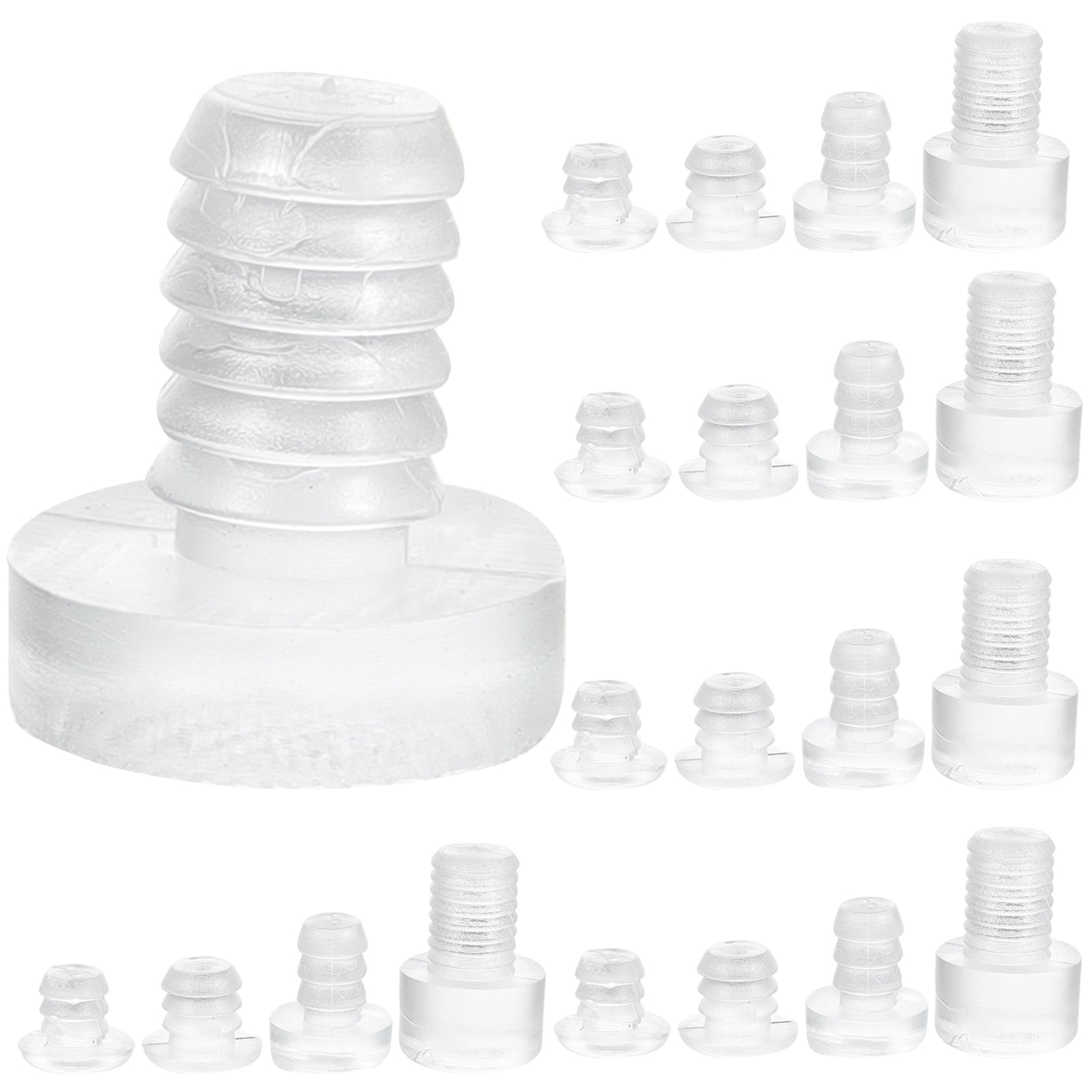 Bbanquetan 100pcs Glass Tabletop Bumpers Clear Rubber Table Glass ...