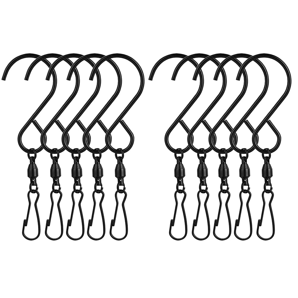 Bbanquetan 10pcs 360° Swivel Clip Hanging Hooks for Hanging Wind ...