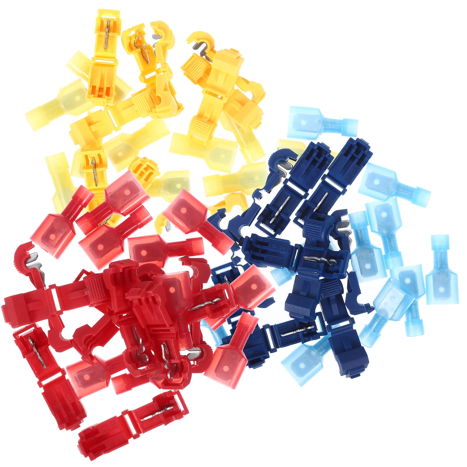 30 Sets of T tap Wire Terminals Wire Tap Connectors Male Quick ...