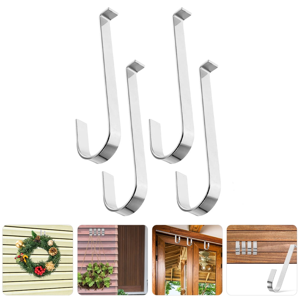 Bbanquetan 4 Pack Stainless Steel Vinyl Siding Hooks for Hanging ...