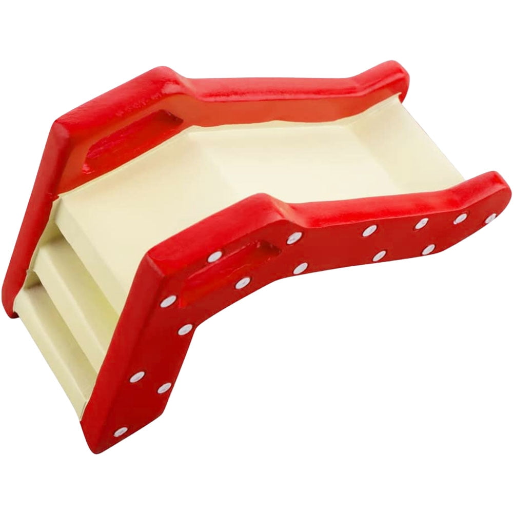 PBPBOX Red Plastic Ladder Decoration for Reptile Tank Provides ...