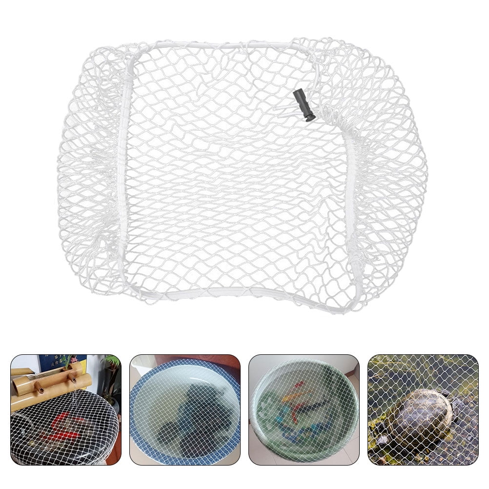 PBPBOX White Aquarium Mesh Net Polyester Escape Proof Fish Tank Cover ...