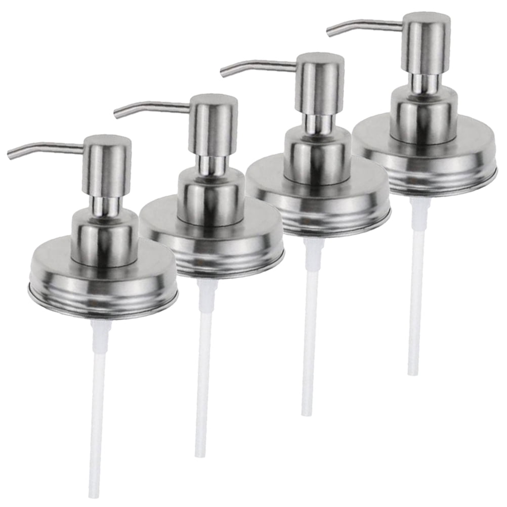 Bbanquetan Mason Jar Soap Pump Hand Dispenser Stainless Steel Lotion ...