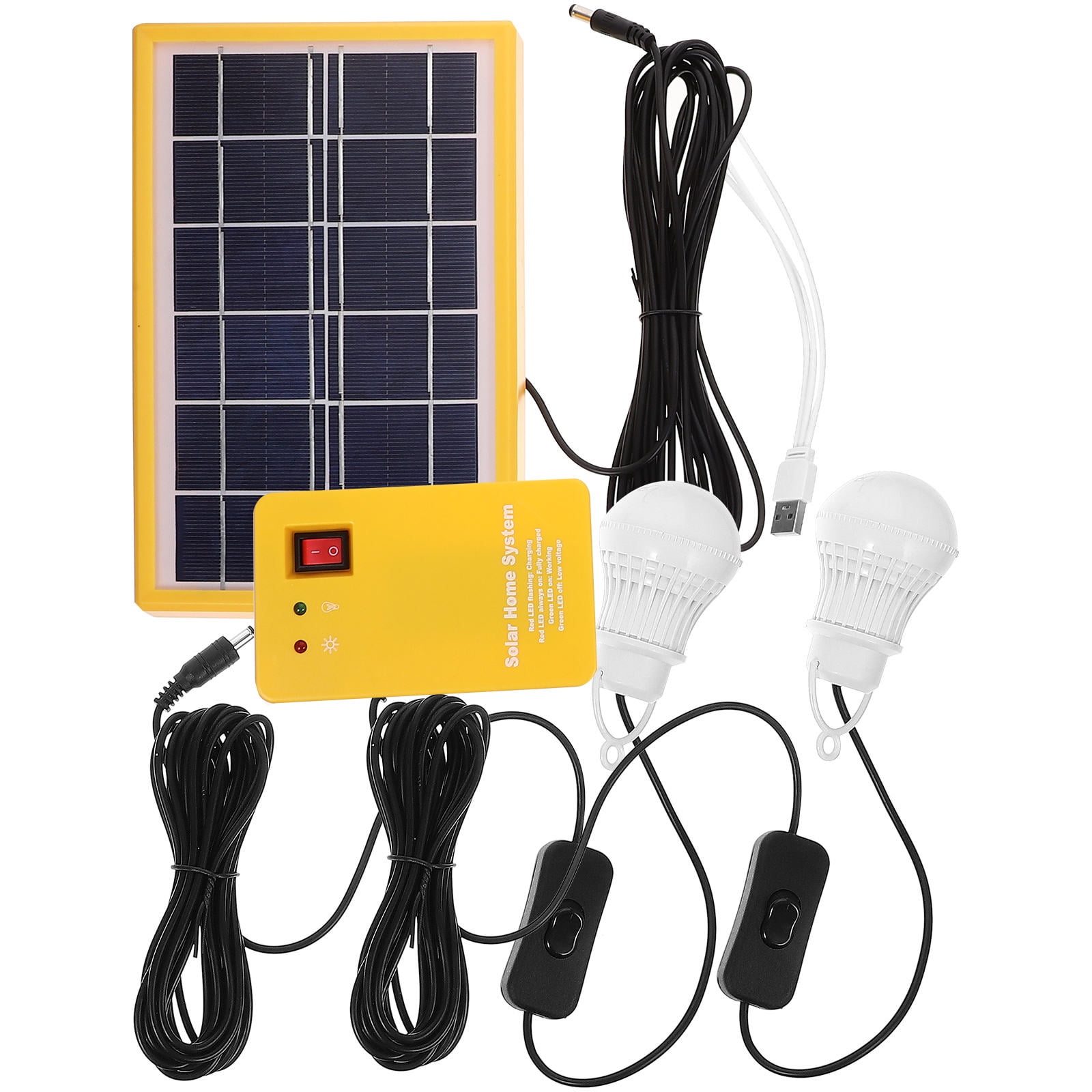 Bbanquetan Outdoor Portable Solar Kit DC Solar Panel Power Generator ...