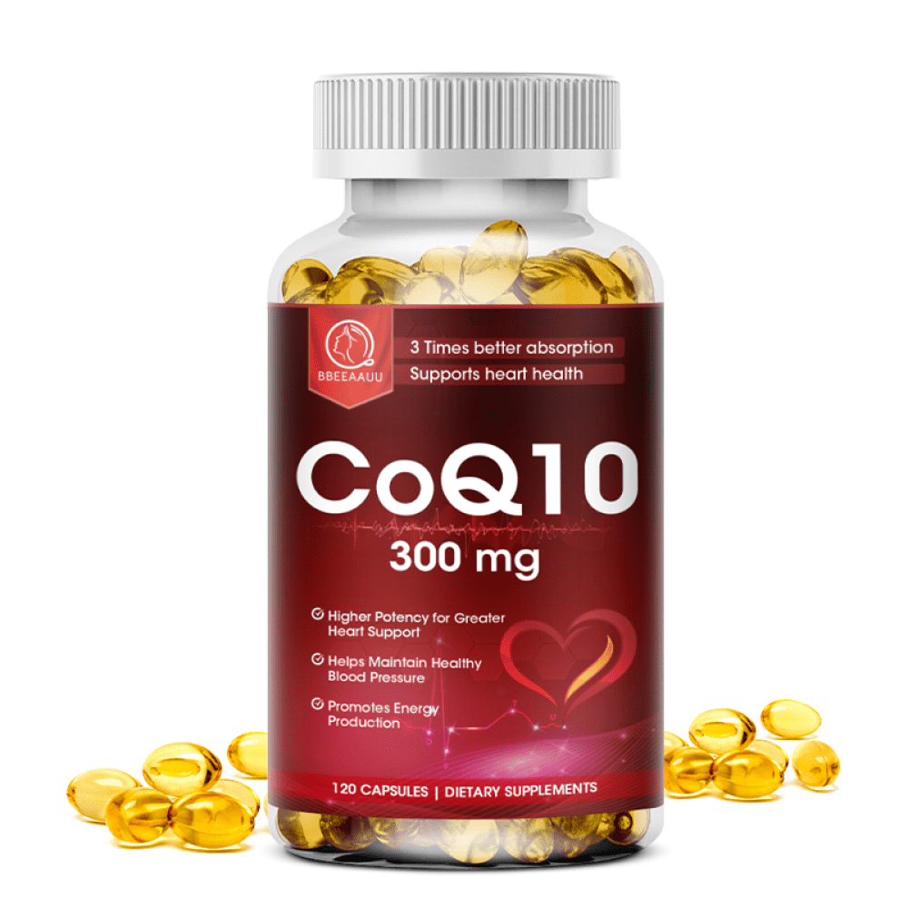 Bbeeaauu CoQ10 300mg Coenzyme Q10(Ubiquinone) Supplement for High-Absorption, Powerful ...