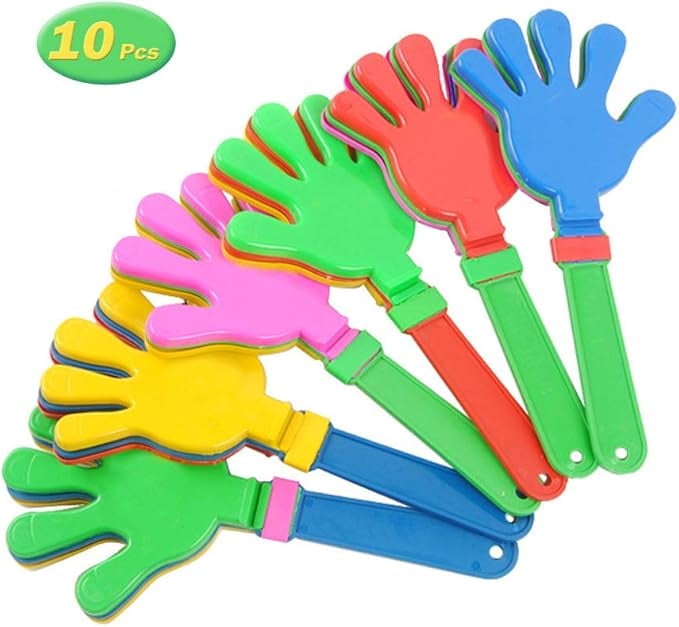 Bbiamsleep 10 Pcs 11 Inch Hand Clappers Noisemaker Noise Maker Party ...