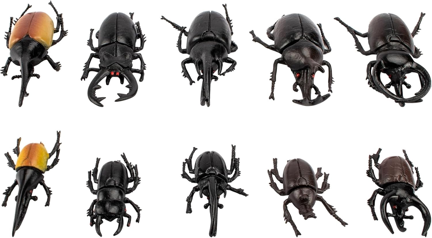 Bbiamsleep 10pcs Beetle Figurine Realistic Beetles Figure Models Garden ...