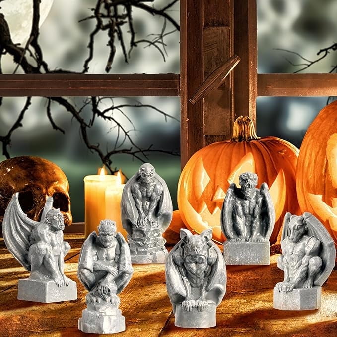 Bbiamsleep 6 Pcs Gargoyles Miniature Gargoyles Gargoyle Statue ...