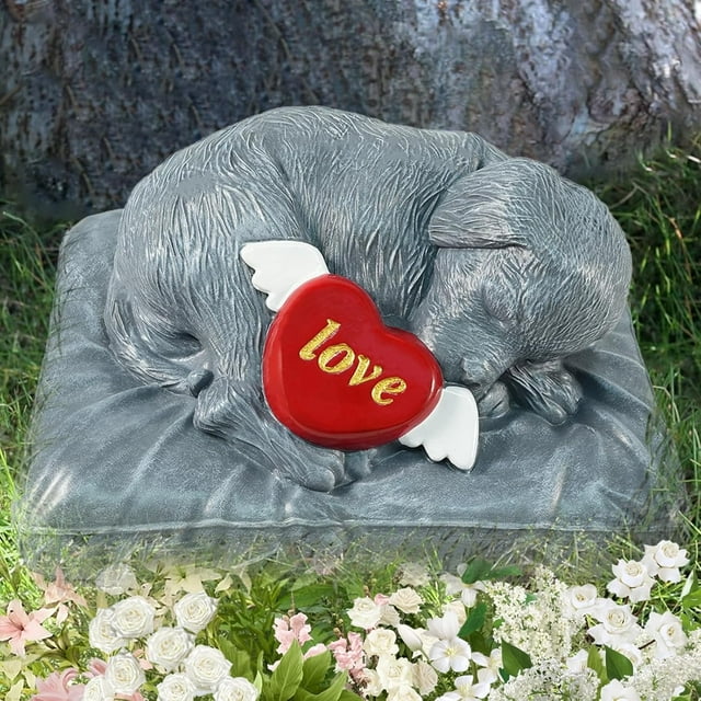 Bbiamsleep Dog Memorial Stones Eternal Memories Resin Pet Memorial ...