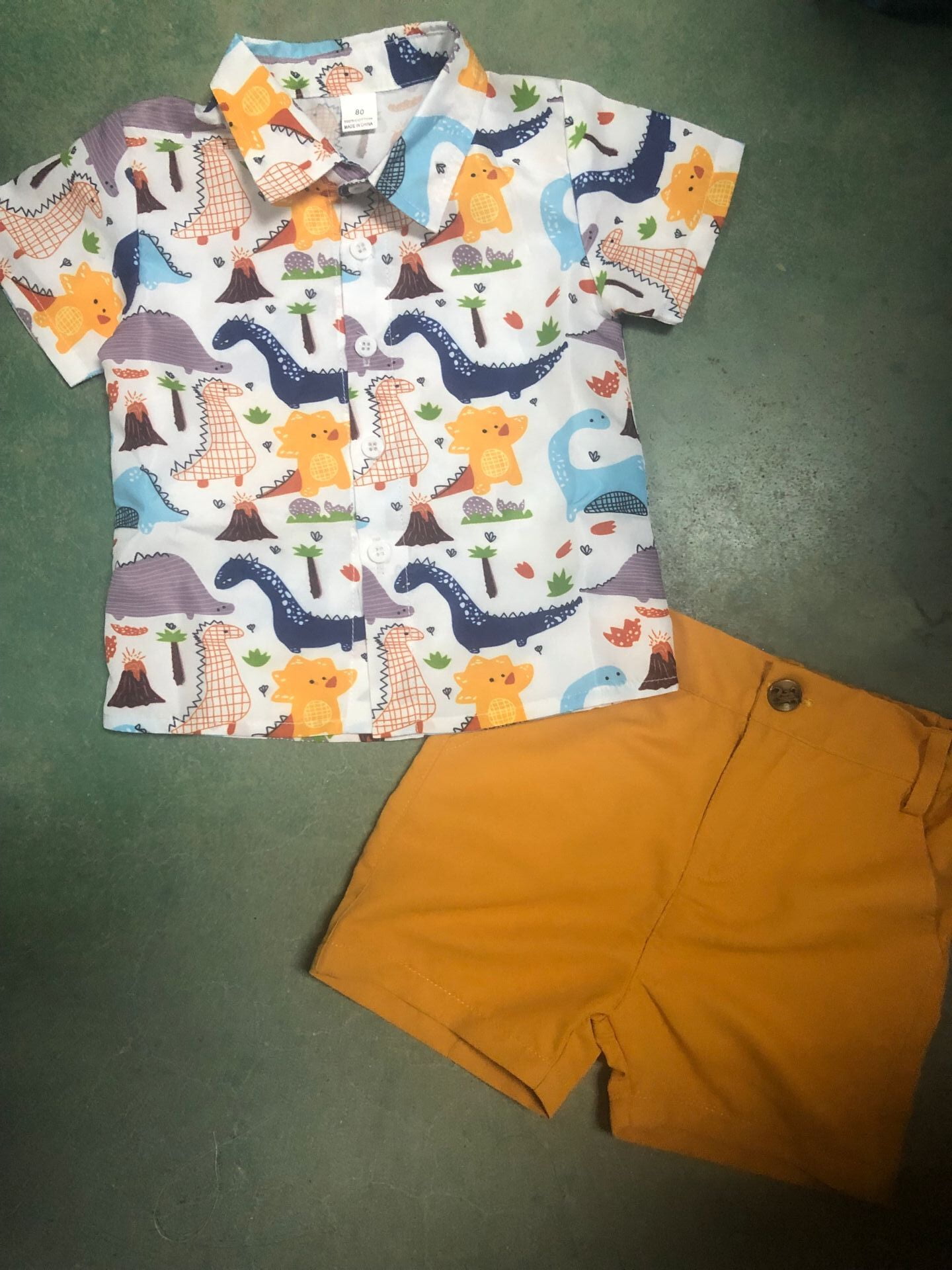 BblyThe 2 Pieces Boyacute;s Printing Clothing Set, Casual Short Sleeve ...