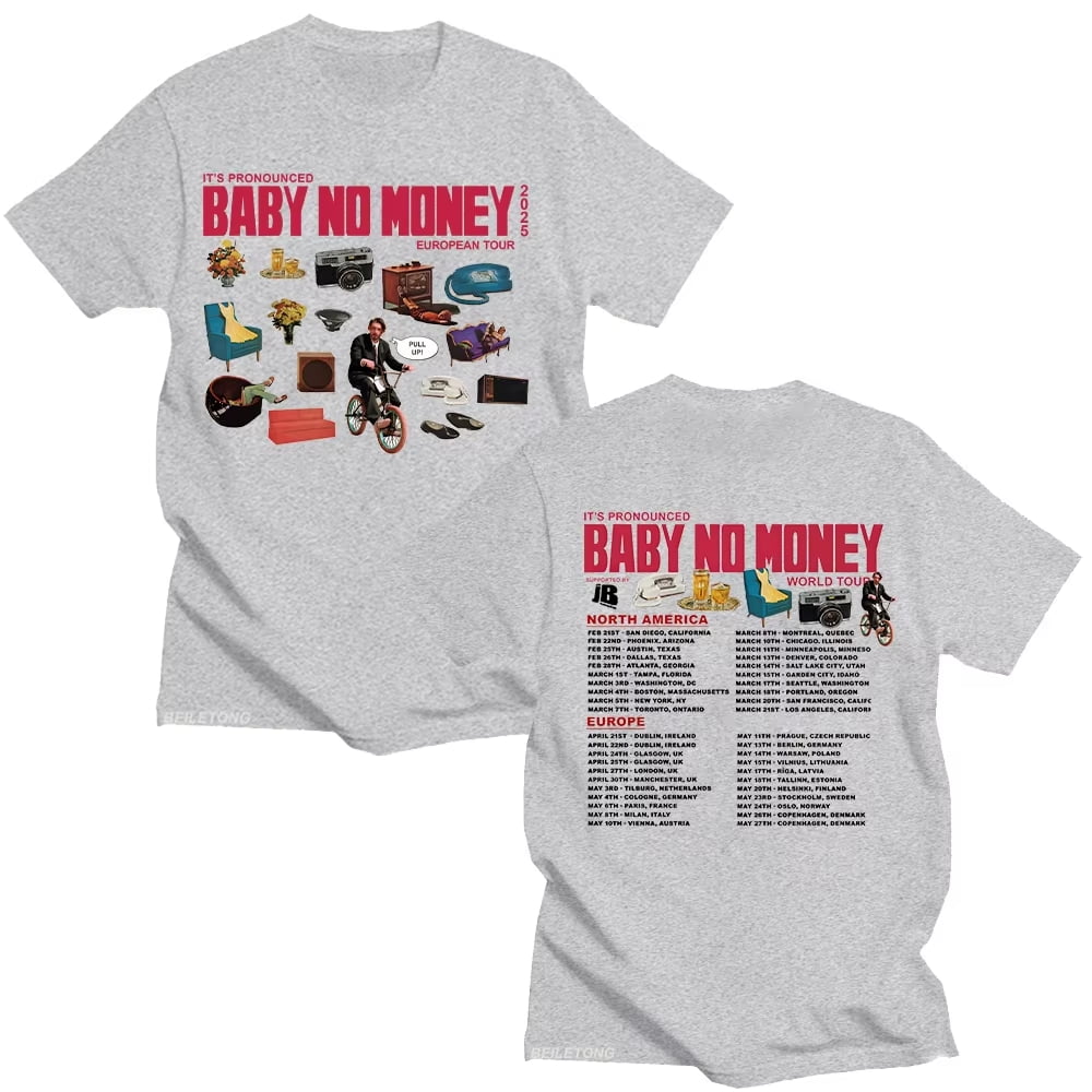 Bbno$ It's Pronounced Baby No Money European Tour 2025 T-Shirt Unisex ...