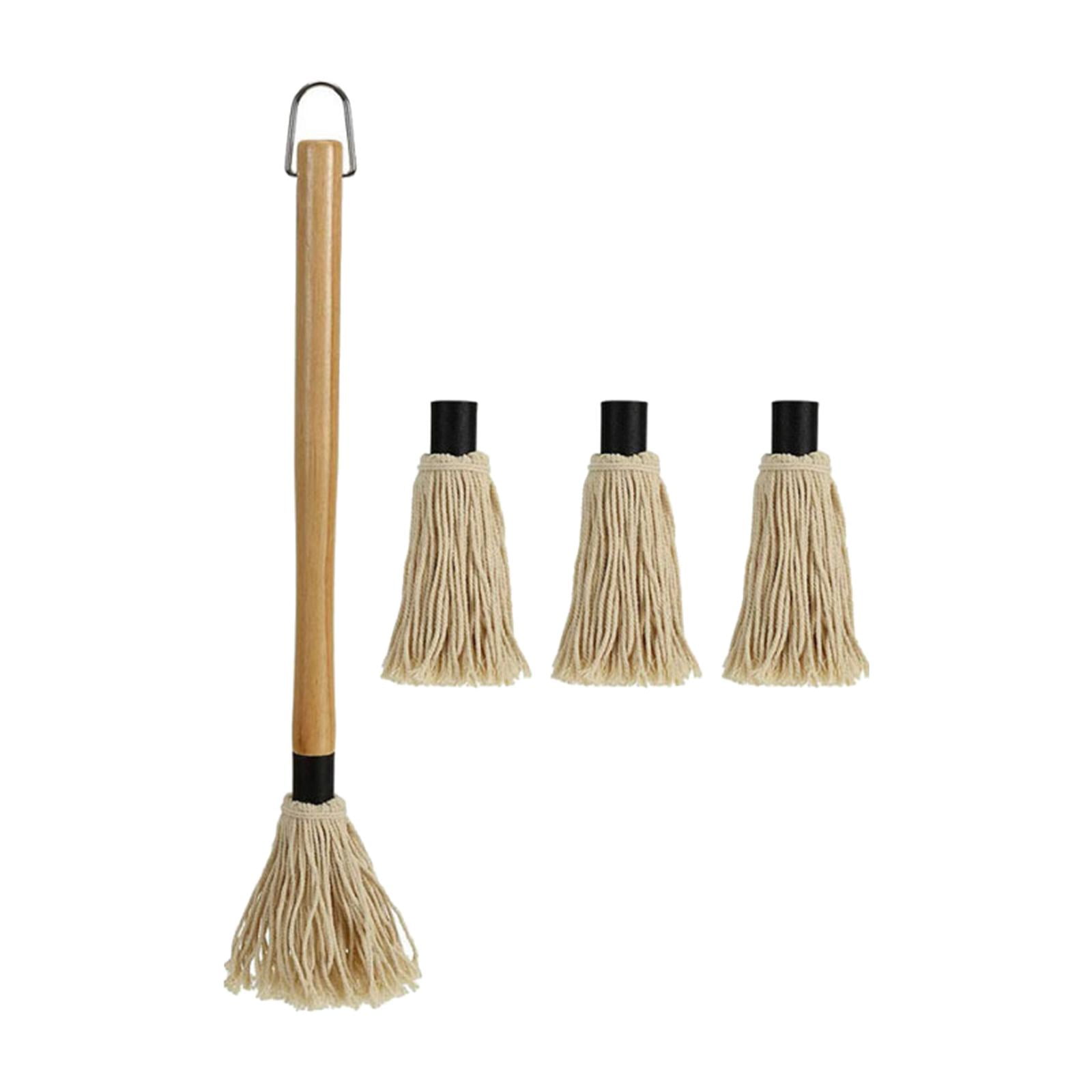 Bbq Basting Mop Soy Sauce Brush Cotton Fiber Head Durable Baking ...