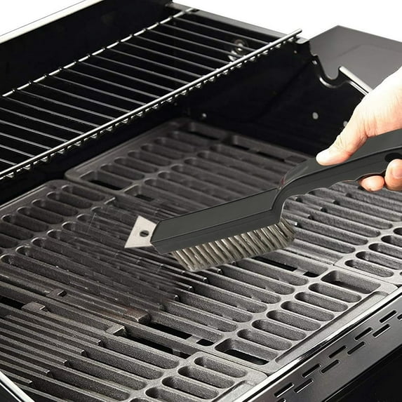 Bbq Grill Cleaning Wire Brush With Spatula/ Barbecue Brushes Outdoor ...