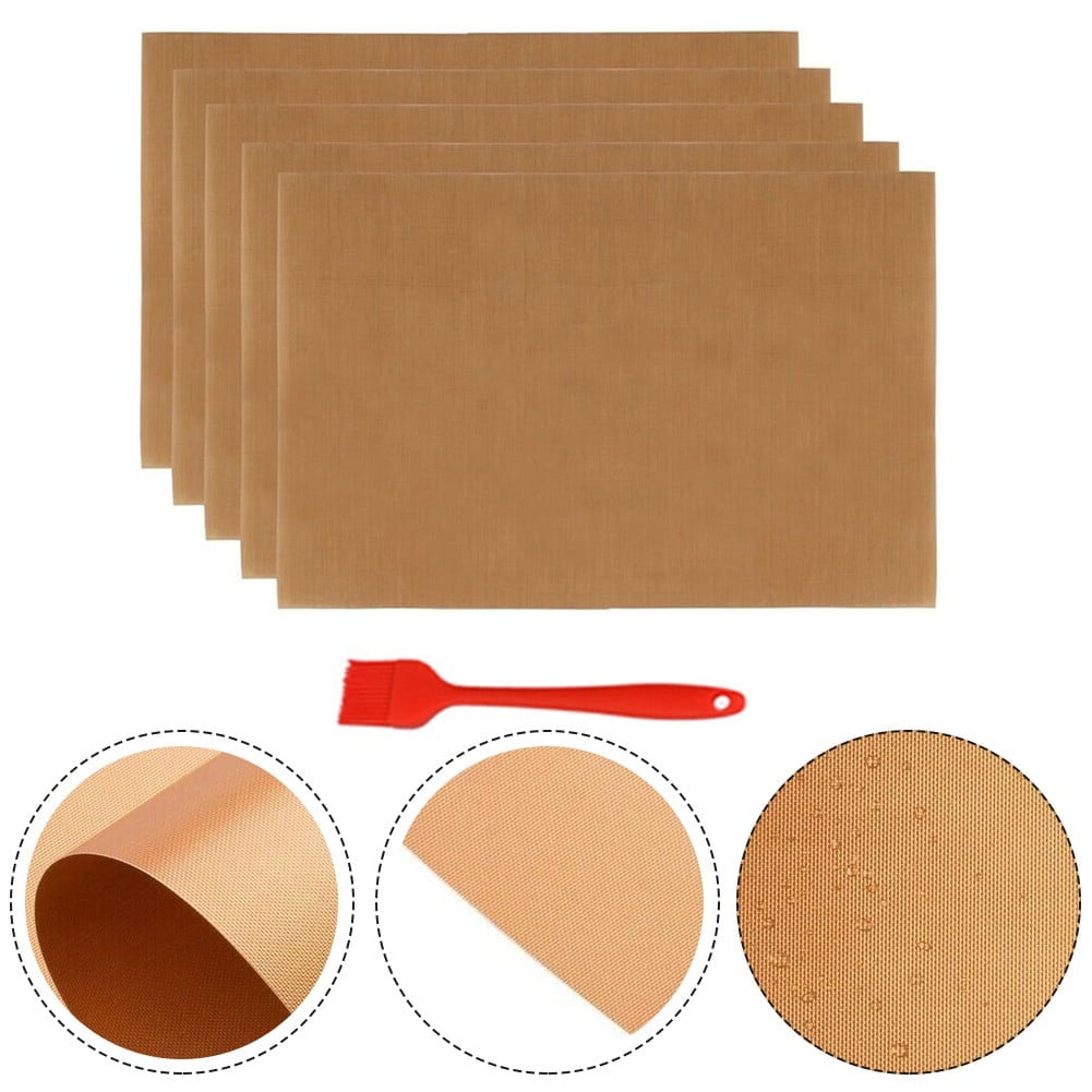 Bbq Grill Mats Set Of 5 Outdoor Cooking Baking Non Reusable Grilling ...