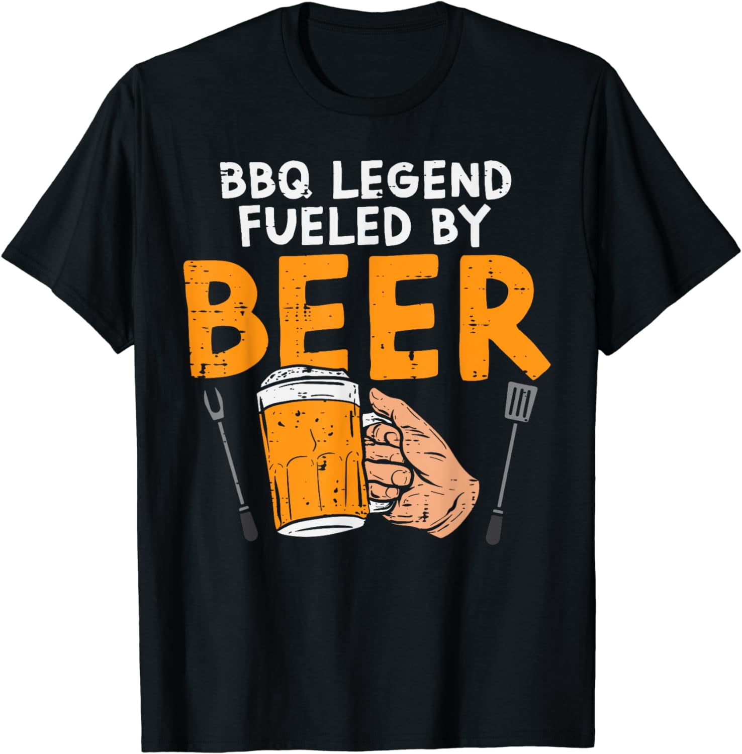 Bbq Legend Fueled Funny Barbecue Grill Meat Grill Dad Men Cotton T ...