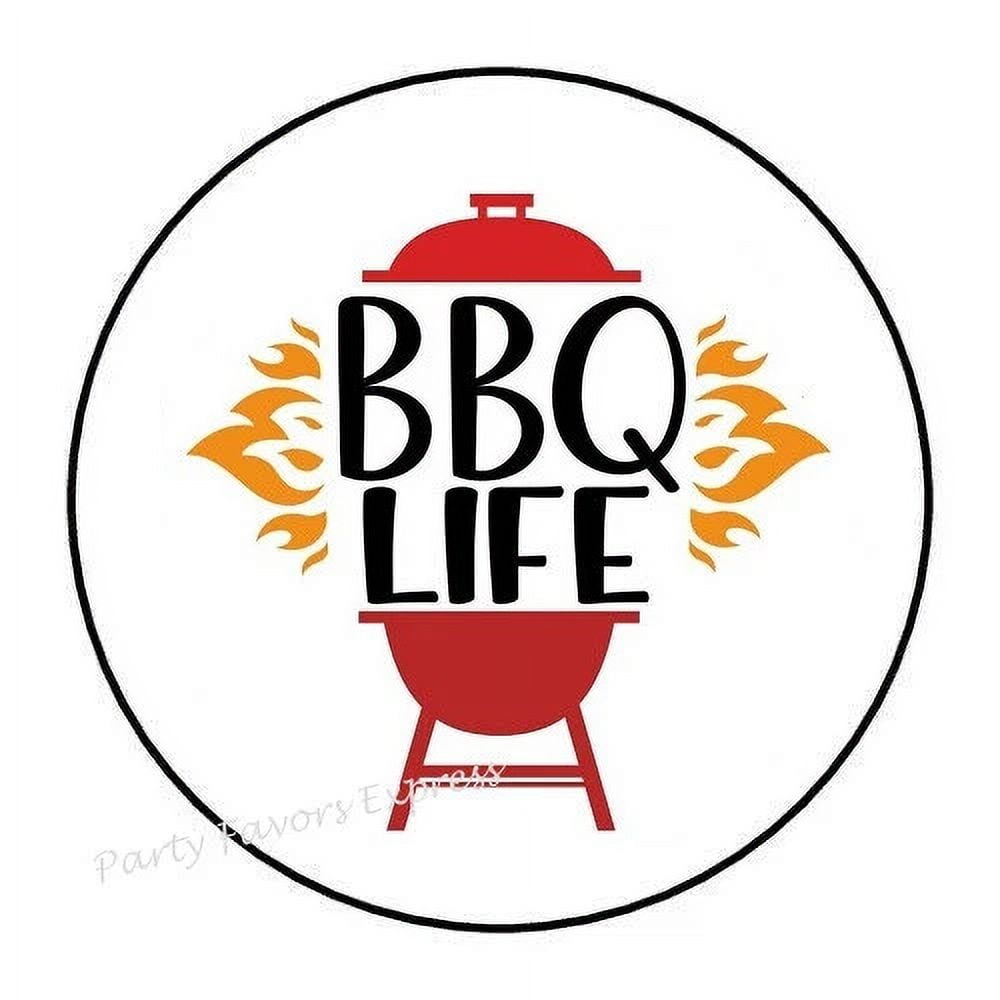 Bbq Life Barbeque Envelope Seals Labels Party Favors Stickers Phone ...