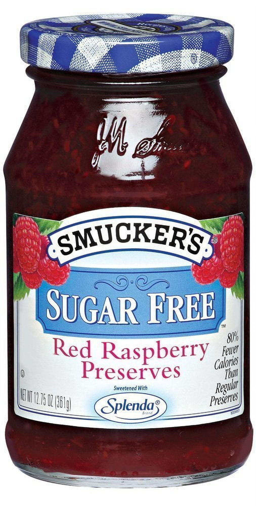 Bbsmuckers Sugar Free Red Raspberry Preserves (Pack Of 4) Packaging May ...