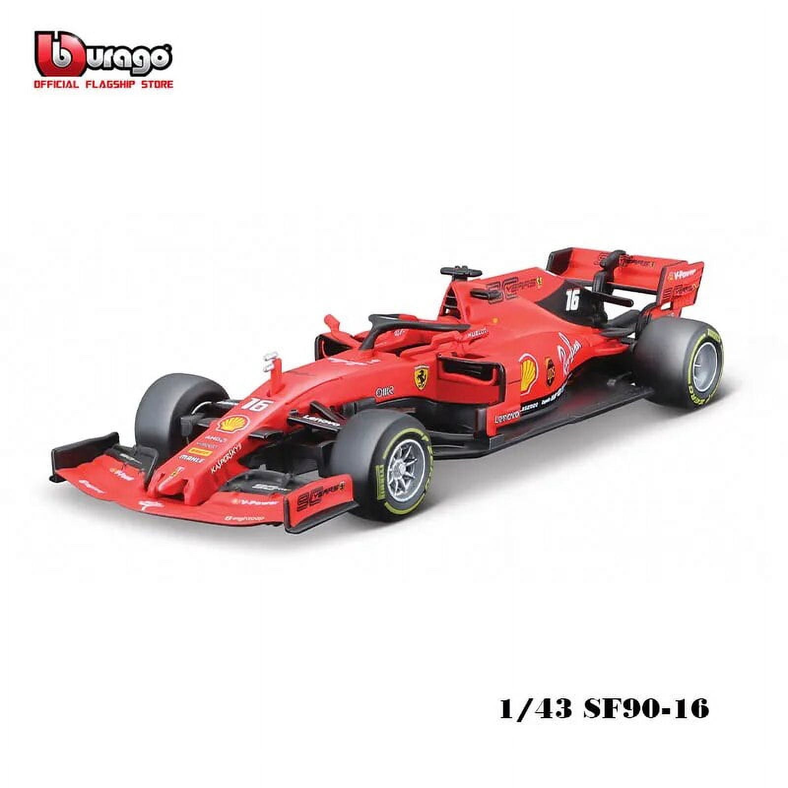 Modèle Voiture Avec Vitrine Figurine Burago Ferrari F1 SF21 #55 Carlos ...