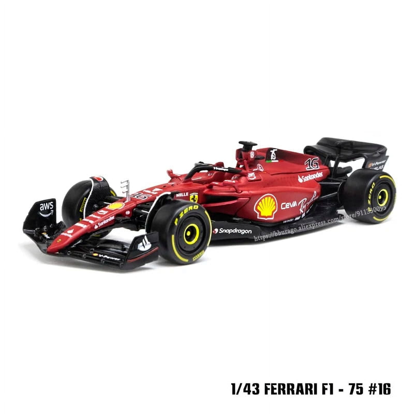 Bburago 1:43 Ferrari F1 SF21 2021 #16 Charles Leclerc #55 Carlos Sainz ...